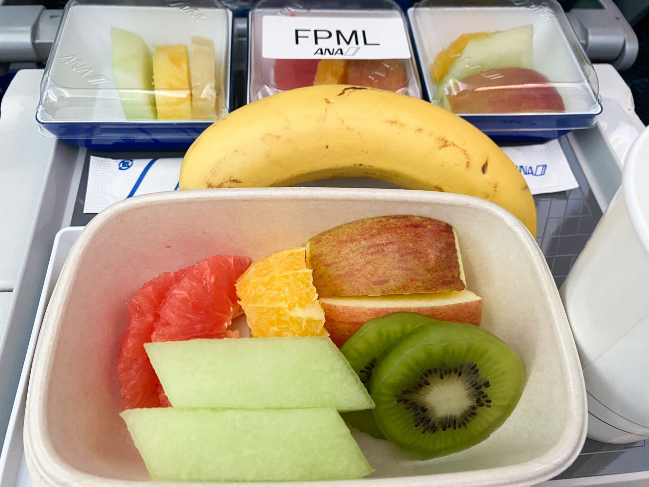 [飛行紀錄]全日空ANA松山羽田全紀錄 位子超大一次愛上｜ANA海鮮餐選項多精緻好吃｜ANA兒童餐還是可以點 居然也會吃飽｜ANA水果餐新鮮多 ...